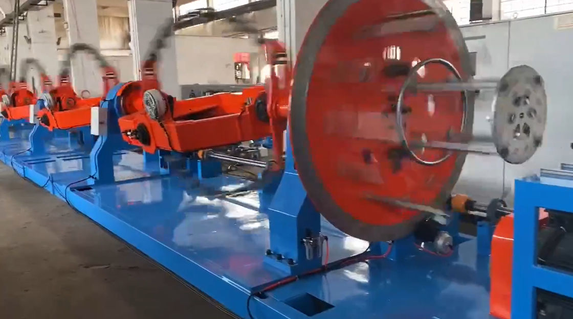 1250mm , 1 + 4 , PLC control cabling machine for physical foam coaxial ...