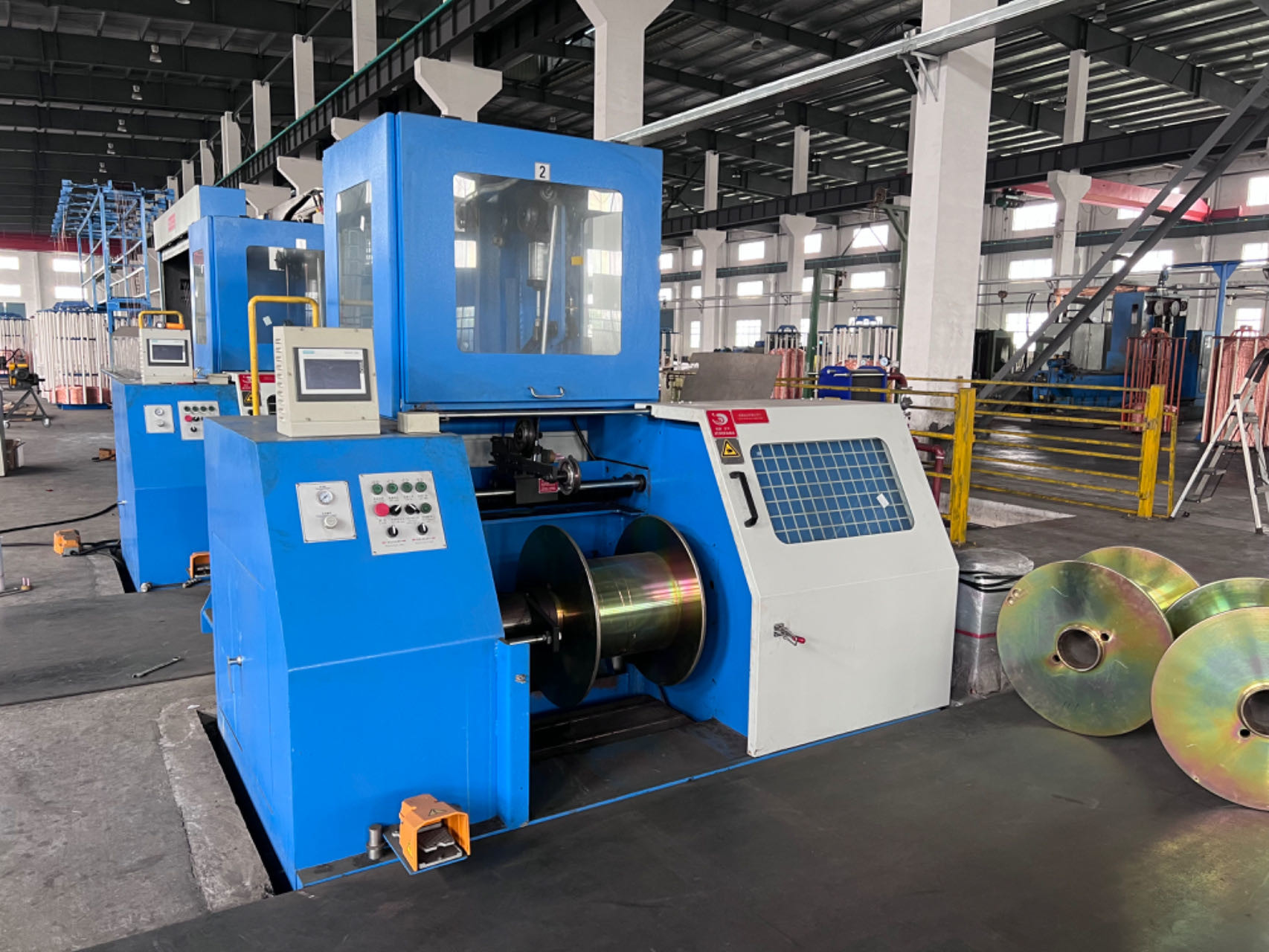 Electrical Copper Cable Bunching Machine Process Double Stranding Wire ...