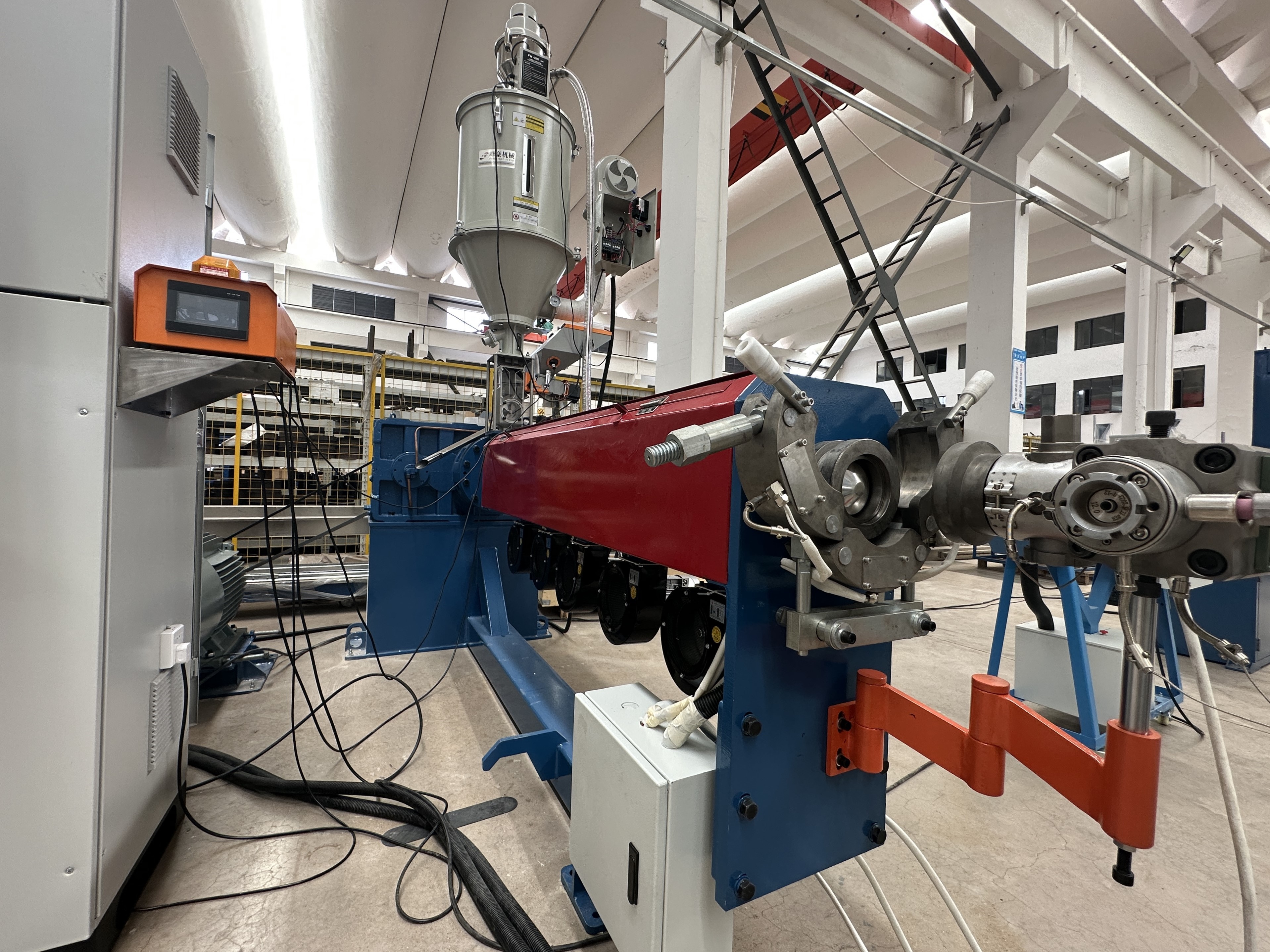 PTFE Wire And Cable Extruder Machine 60kg/H 11KW With Siemens Motor