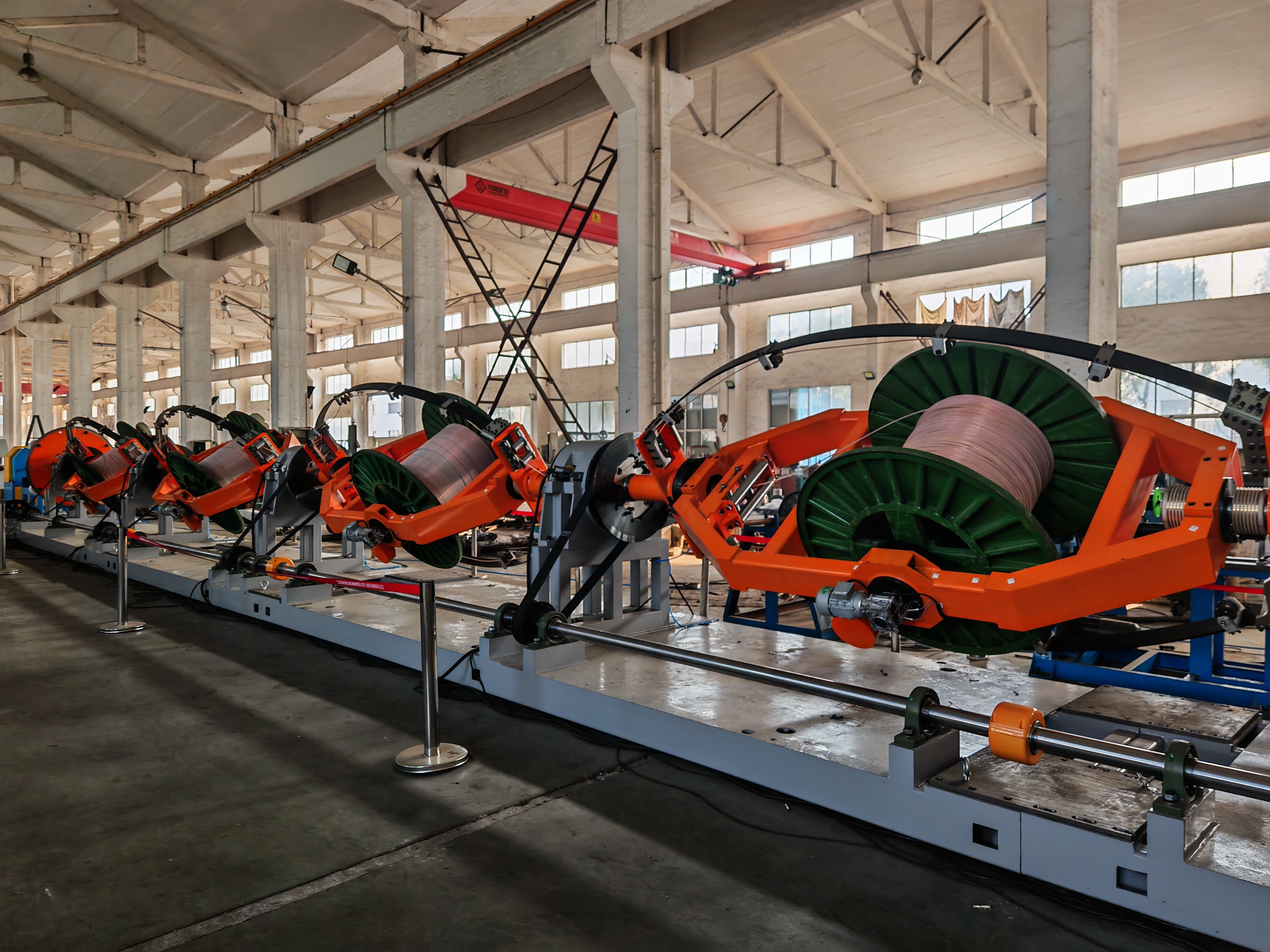 630mm 1+4 Mechanical Different Linkage Cabling Machine For Electric ...